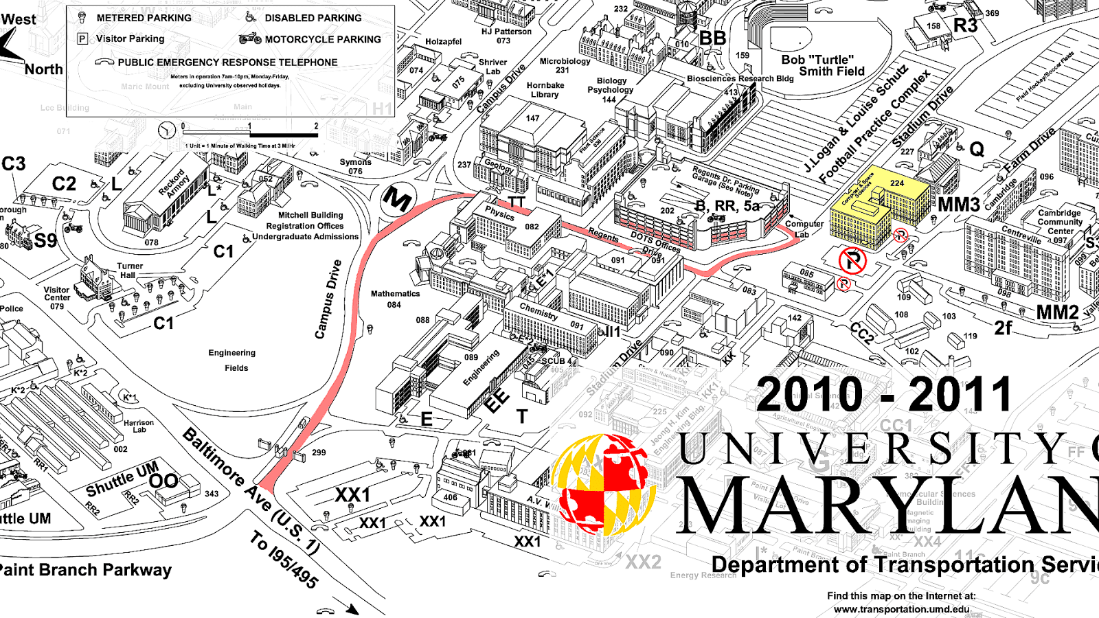 University Of Maryland Campus Map - Map