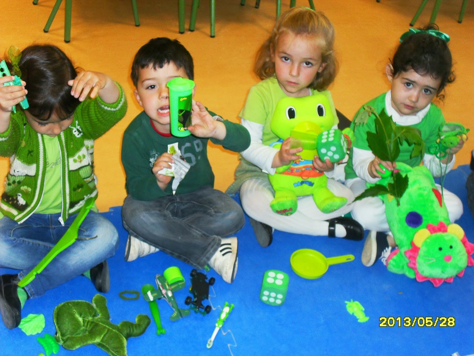 MI AULA DE INFANTIL: FIESTA DEL COLOR VERDE
