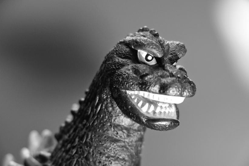 Michigan Exposures: Godzilla in Black and White