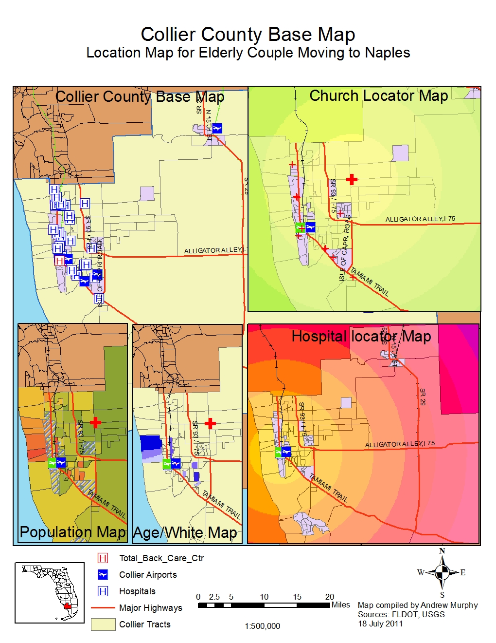 Applications in GIS: Weighted Location for Parents Move to Collier ...