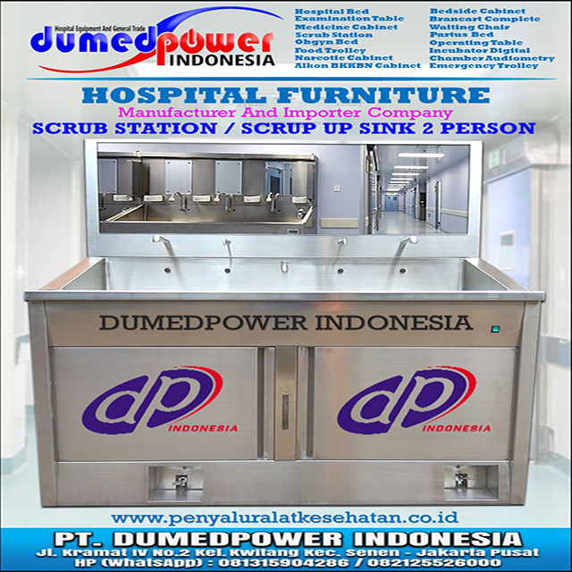 Scrub Station Automatic Two Person | Bak Mesin/ Alat Cuci Tangan Steril ...
