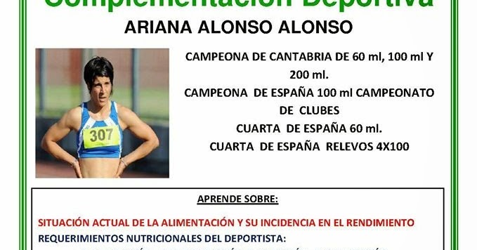 La atleta Ariana Alonso ofrece una conferencia sobre nutrición y ...