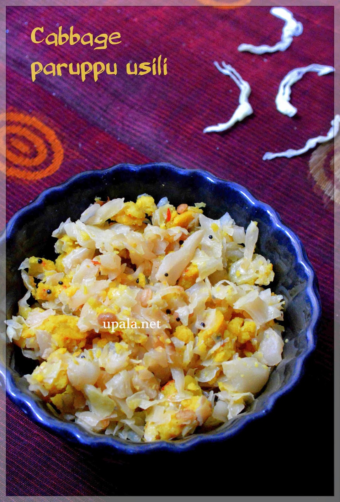 Upala: Cabbage Paruppu Usili