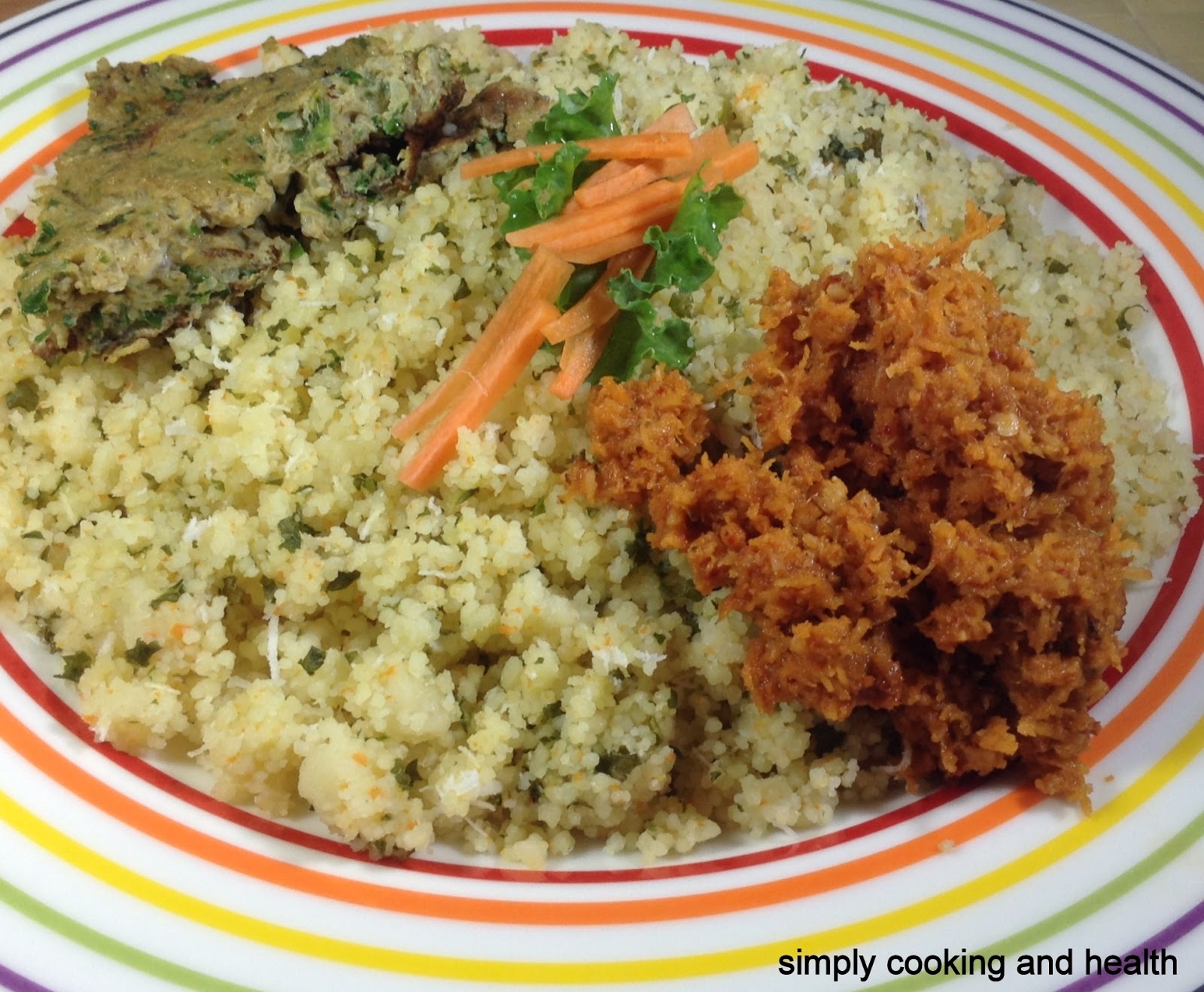 Simply Cooking and Health: Stir fried steamed couscous with roasted ...