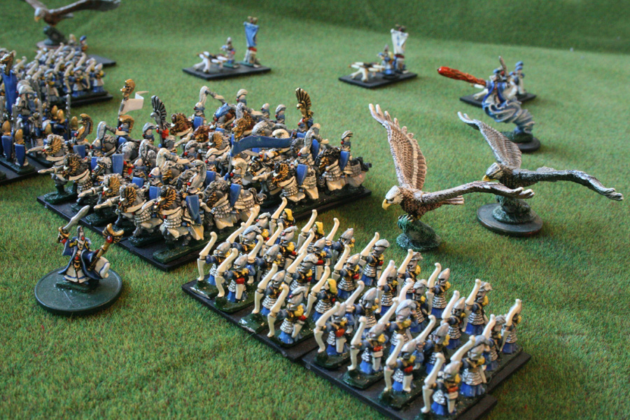 Once upon a time in Warhammer: Warmaster. Painted High Elves army