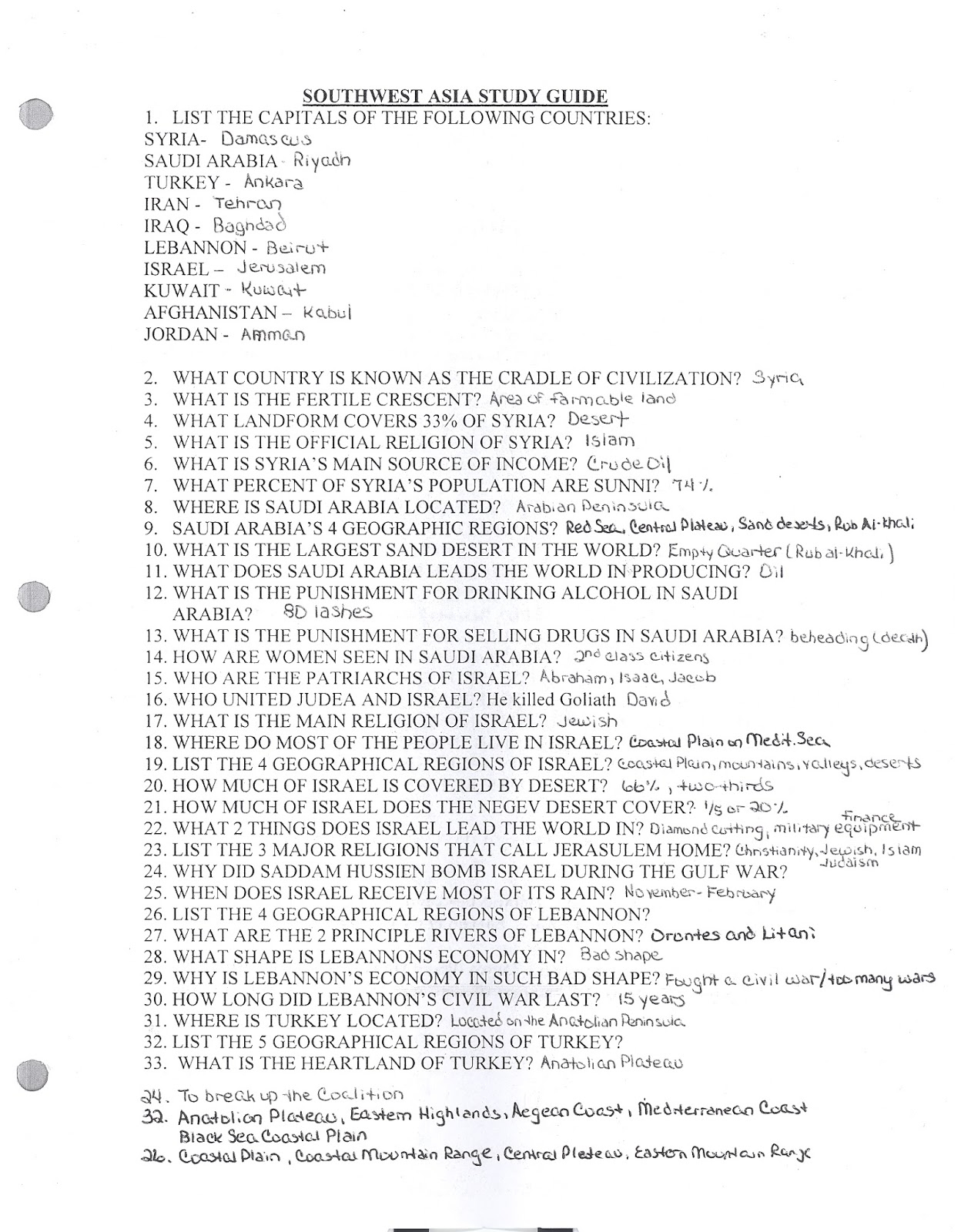Mr. E's World Geography Page: World Geography - Chapter 21 - The ...