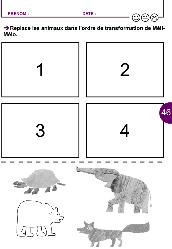 Fiche maternelle zoo