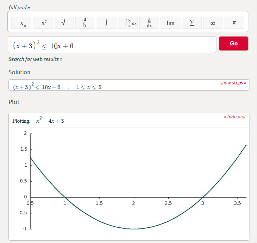 Symbolab Blog: How to Symbolab Inequalities