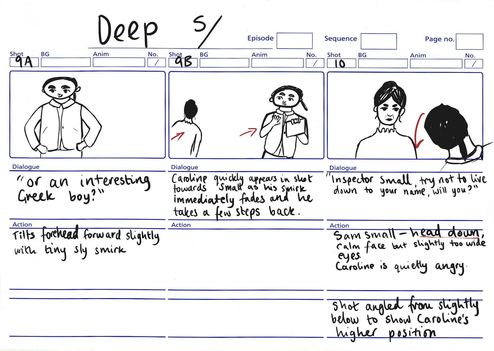 'Deep' Storyboard - Storytelling for Animation