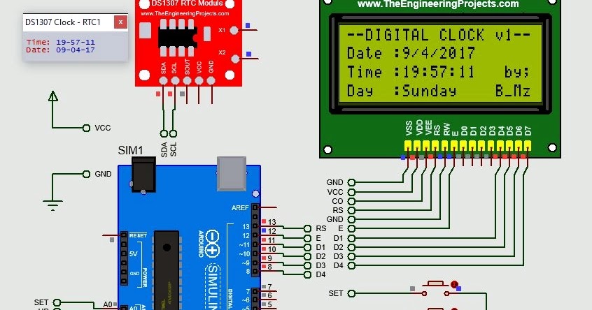Jam Digital Lcd 20×4 Arduino Arduino Real Time Clock Lcd 20×4 Dicky Bmz