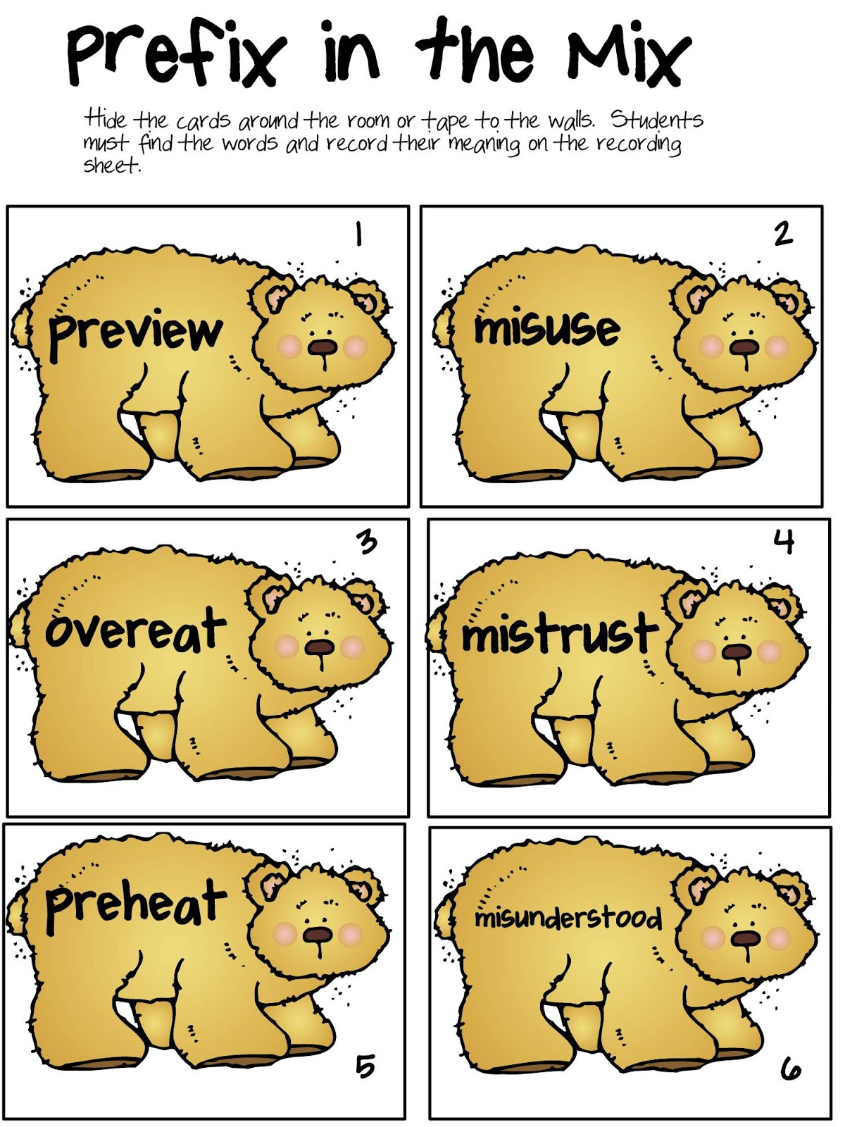 3 Teacher Chicks: Spring Literacy Centers and Freebie!