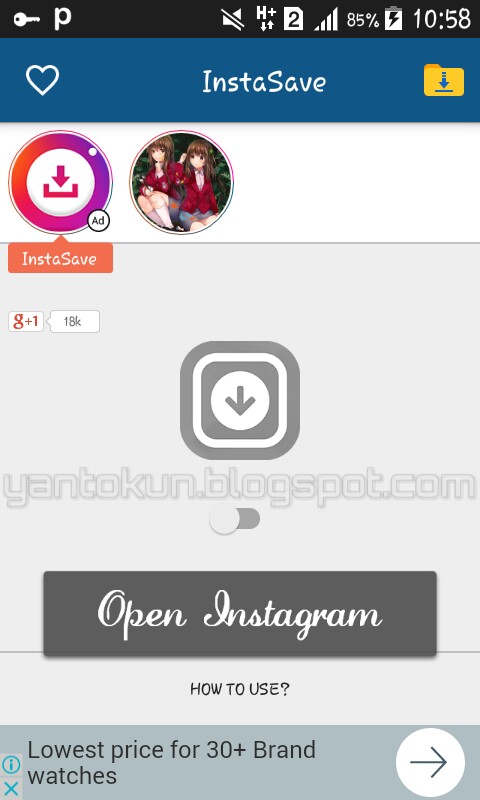 Download Foto dan Video Instagram di Android - Sekilas Info