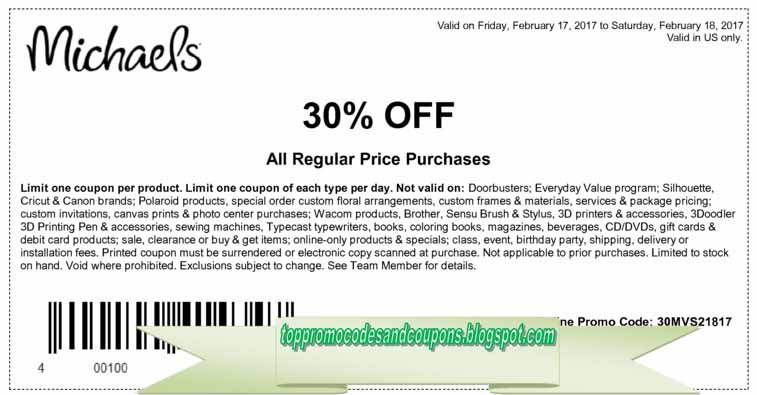 Free Promo Codes and Coupons 2023: Michaels Coupons