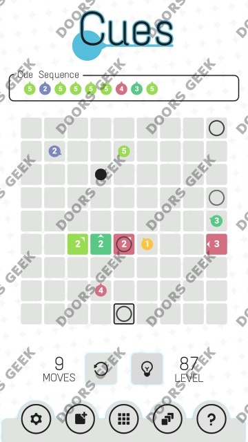 Cues Level 87 Walkthrough ~ Doors Geek