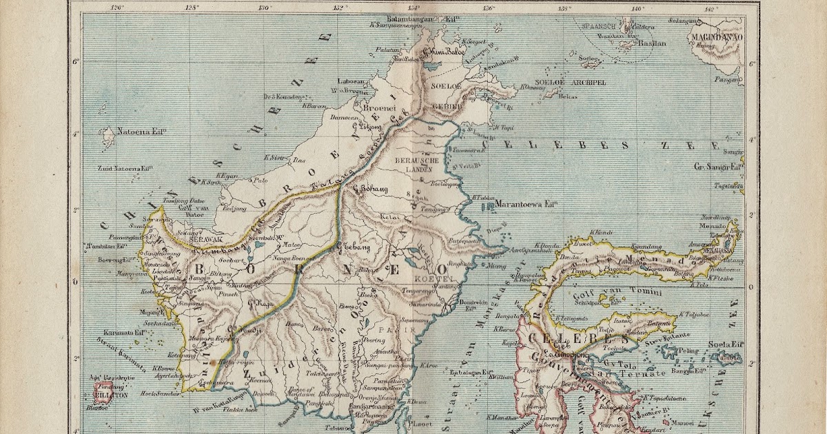 my North Borneo stamps: Some old maps of Borneo