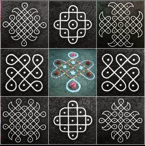 Simple Chikku Kolam | Beautiful Kolams
