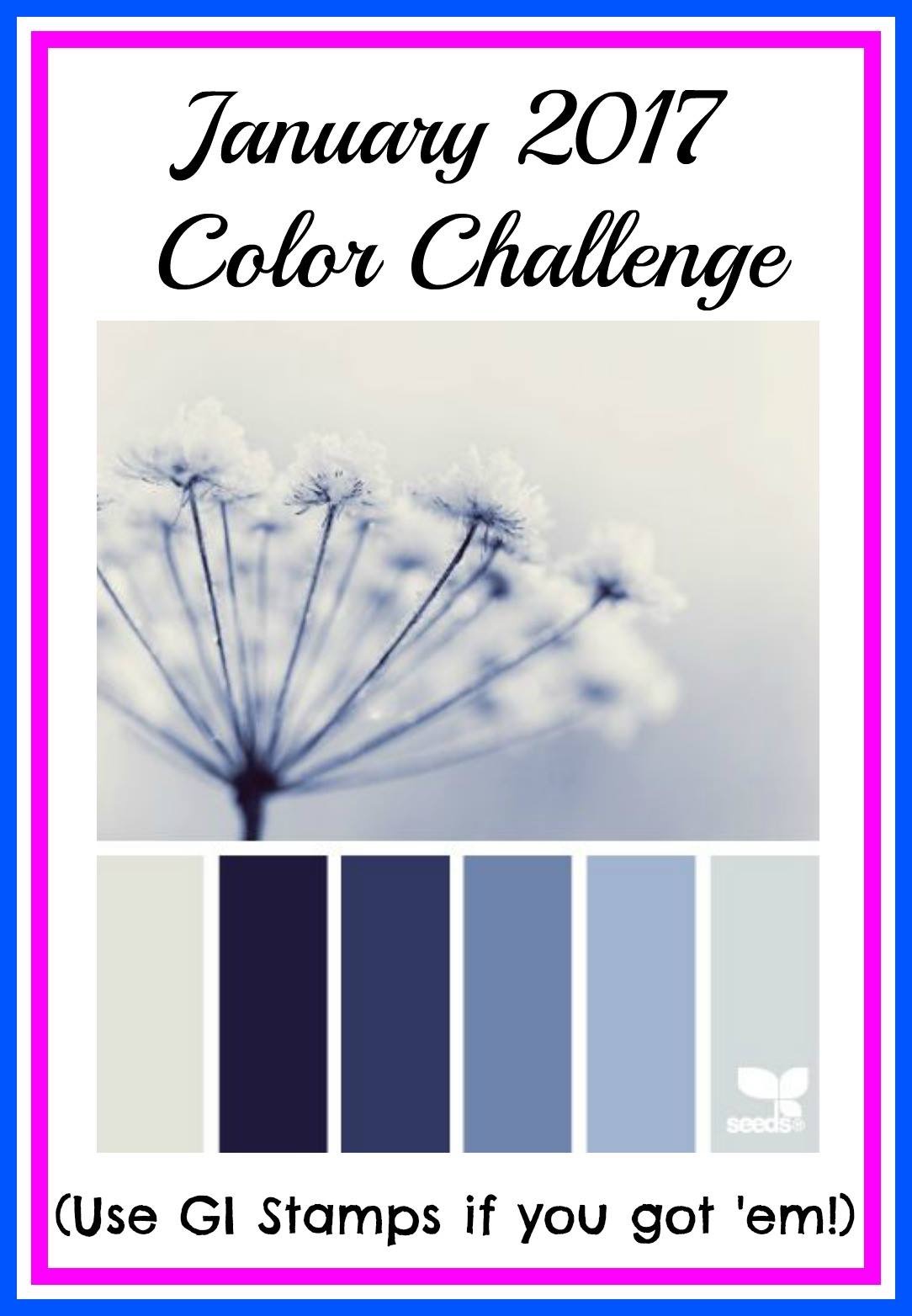Great Impressions: January Color Challenge reminder