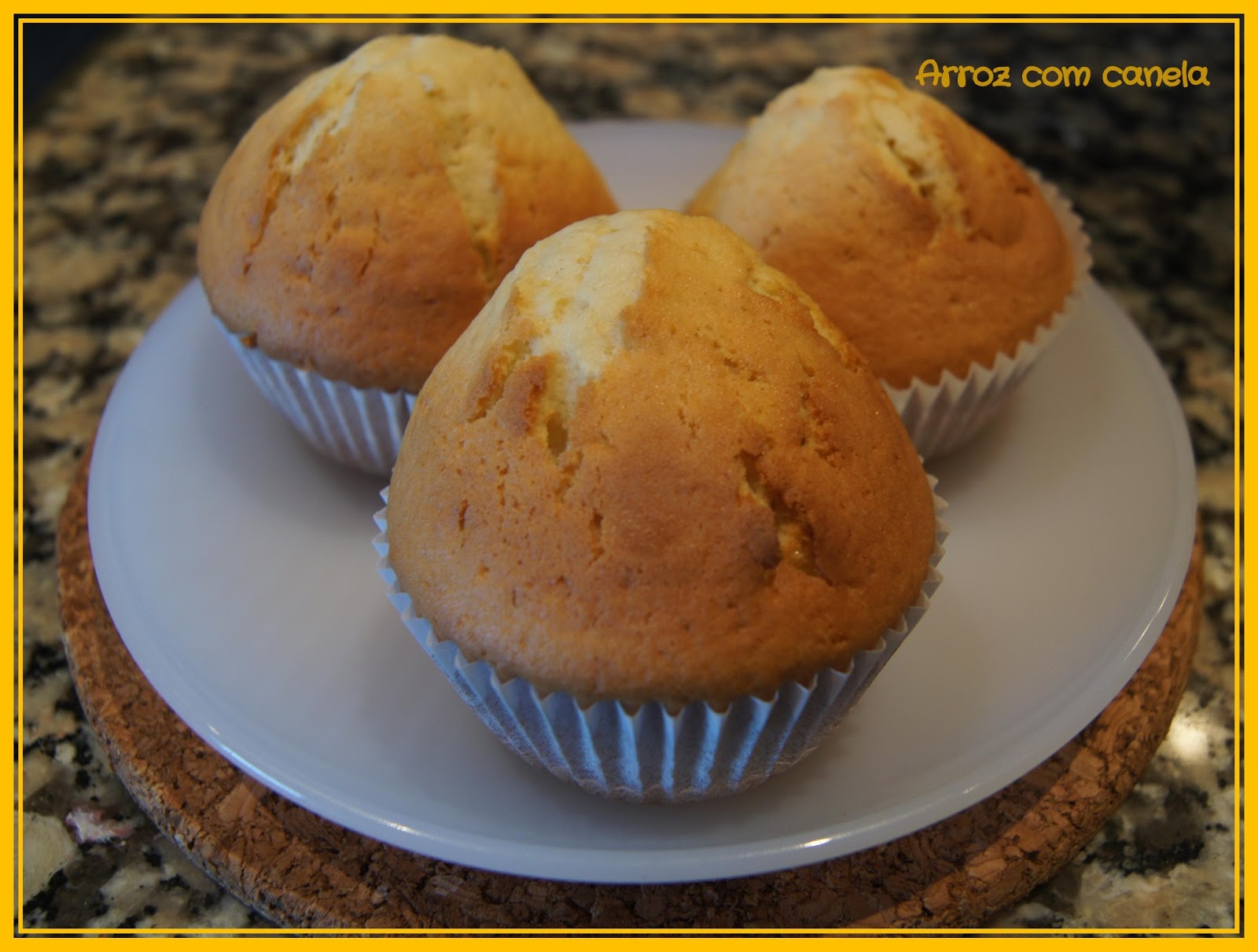 Arroz com canela: Queques simples