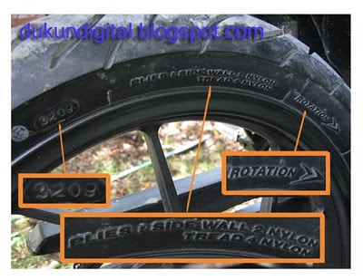 ARTI KODE DAN ANGKA PADA BAN MOTOR