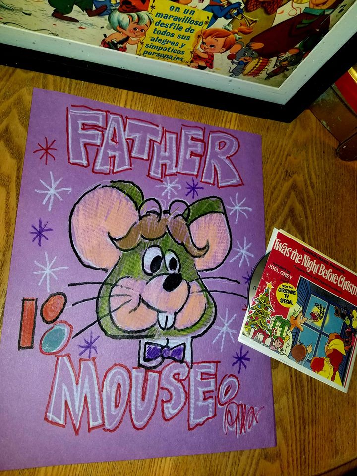 Rankin/Bass-historian: Friday Father Mouse art package!
