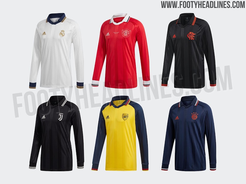Adidas Arsenal, Bayern, Madrid, Man Utd, Juventus & Flamengo 19-20 Icon ...