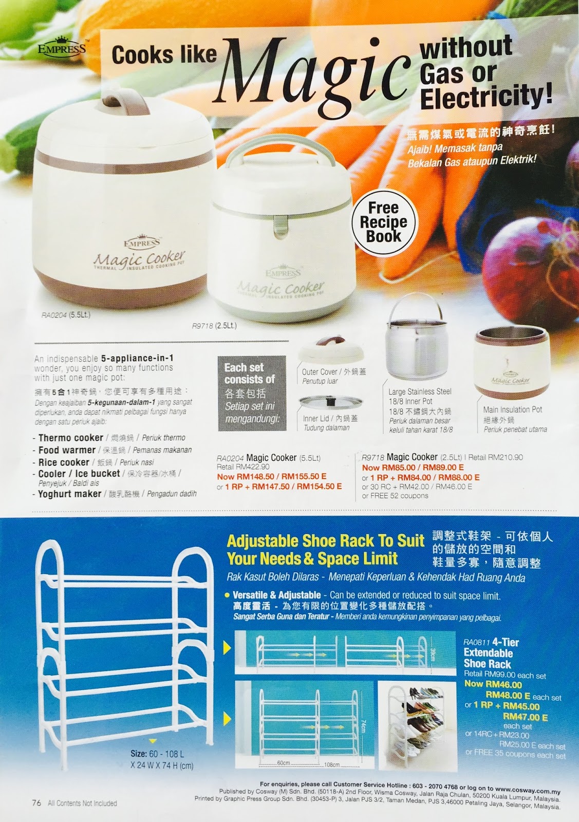 Kongsi 4 Share: KATALOG COSWAY APRIL 2016