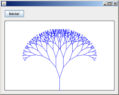 Código Java: Gráficos en 2D. Creación de un Fractal (Árbol).