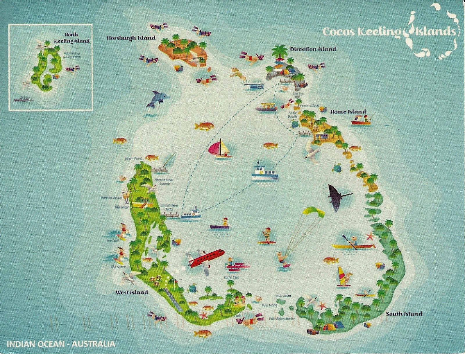 Postcards A world Travelogue: Cocos ( Keeling ) Islands