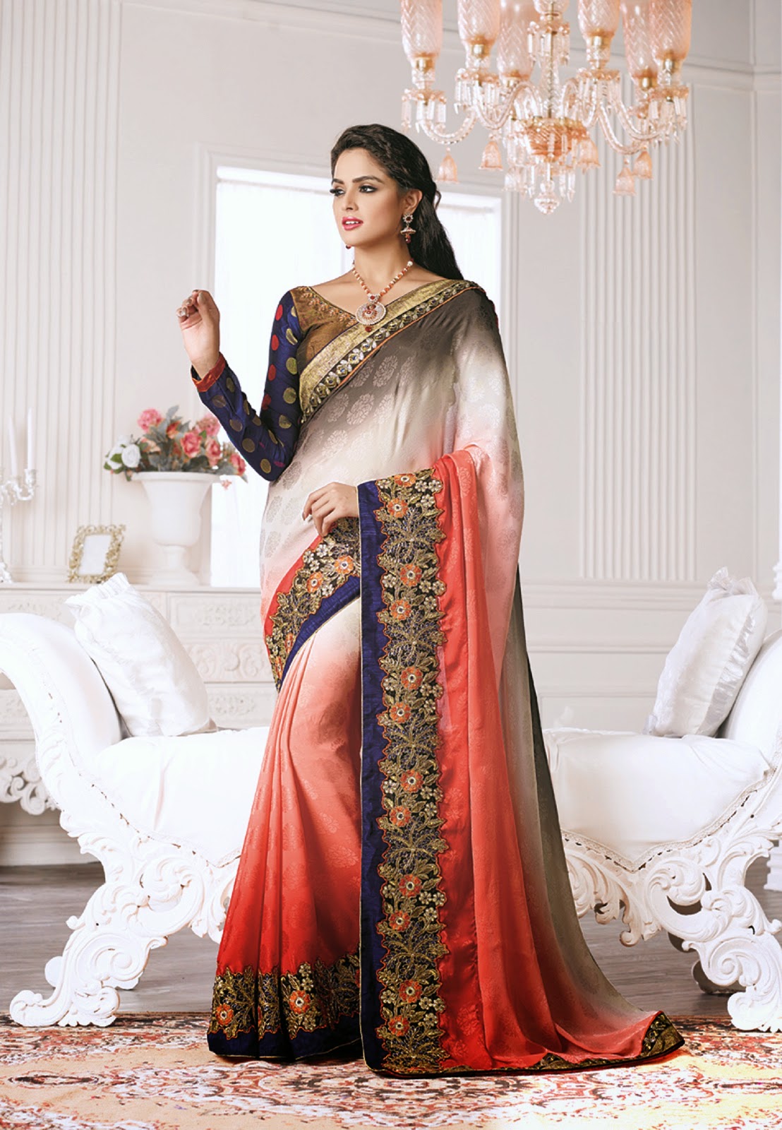 Fabdeal Amazon UK : Dazzling Party Wear Sarees Collection 2014 ...