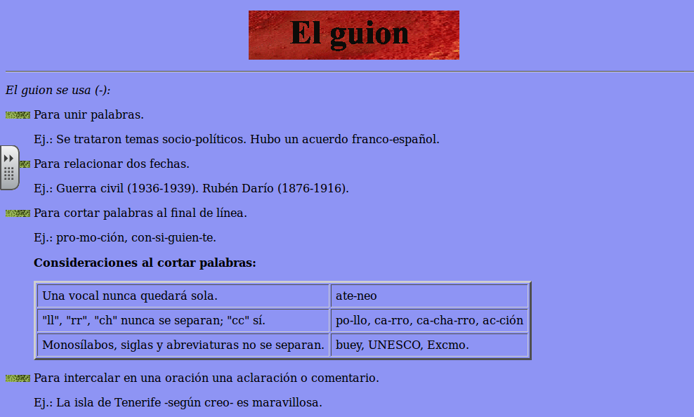 Blog de 3º: Ortografía - El guión.