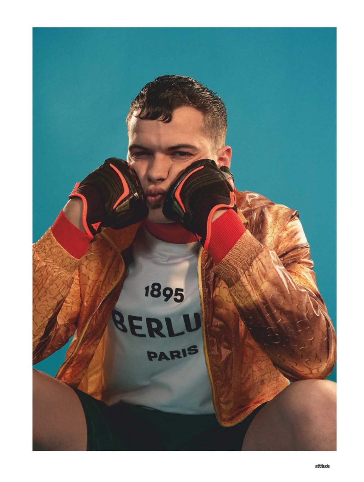 Louis Hartley y Blaise para Attitude Magazine por James Anastasi