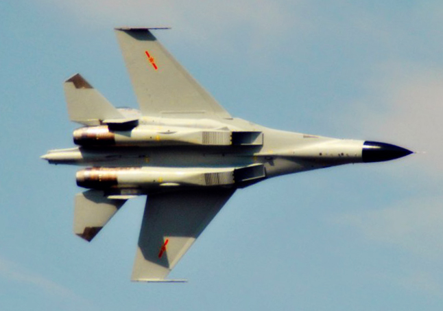 Chinese Naval Air Force's J-11B Flanker B Fighter Jet | Chinese ...