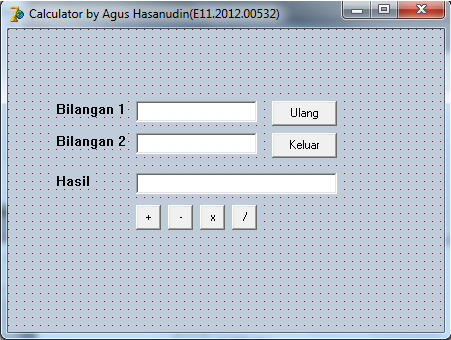 Contoh Membuat Program Kalkulator sederhana dengan Delphi7