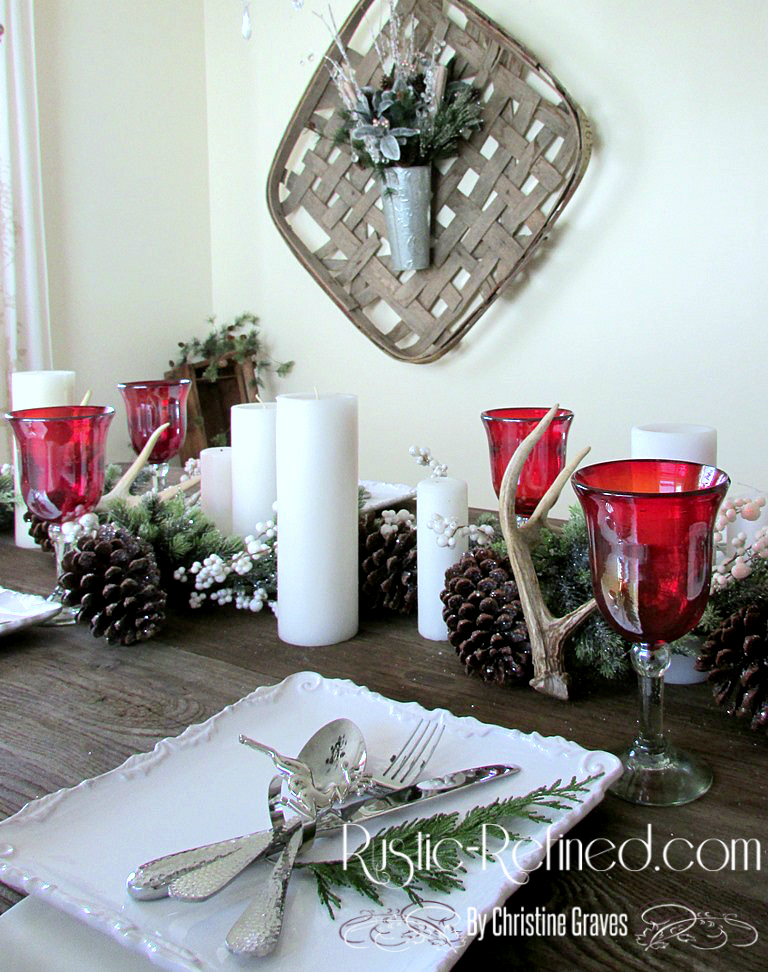 Traditional Christmas Tablescape | Rustic & Refined
