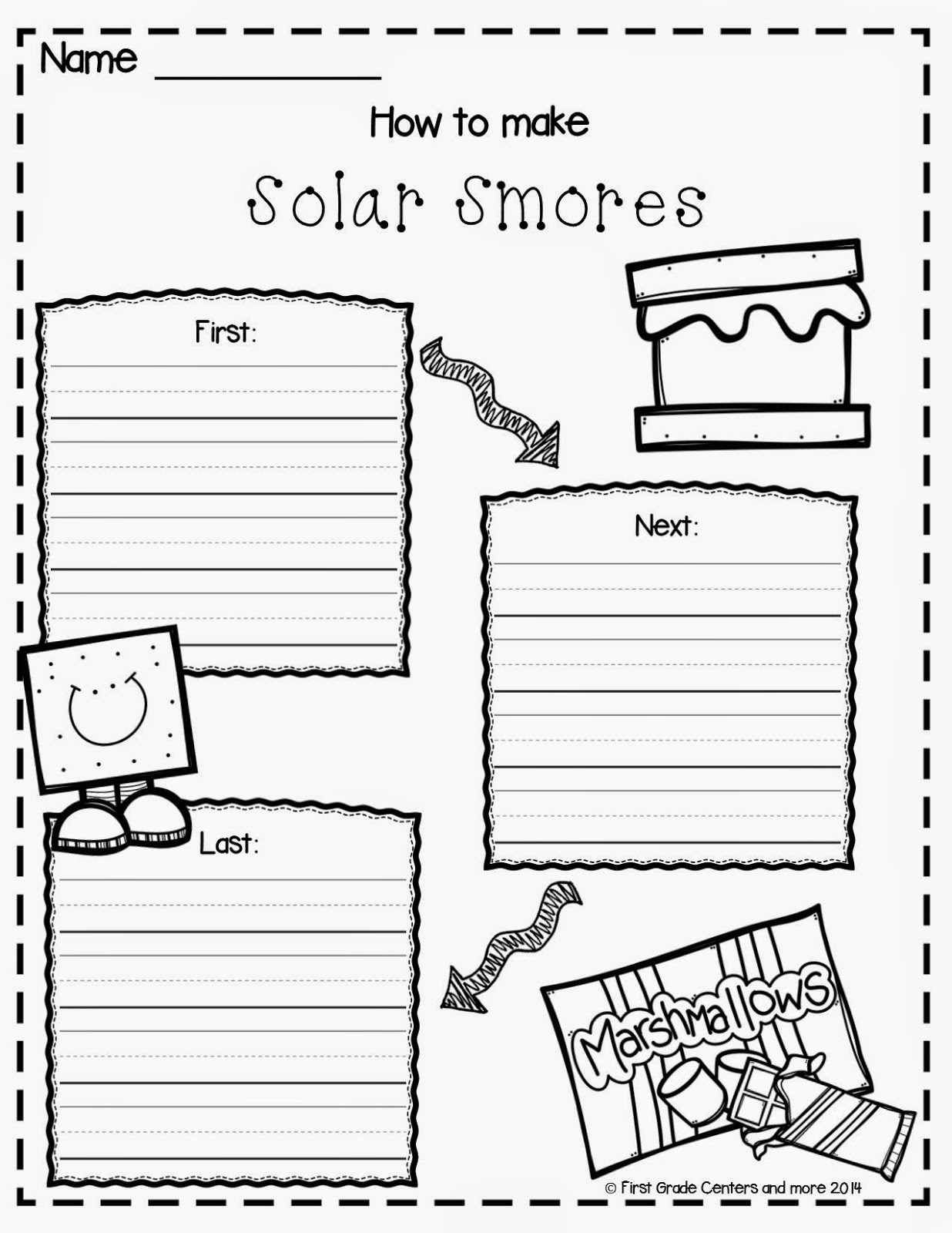 Solar Smores - First Grade Centers and More