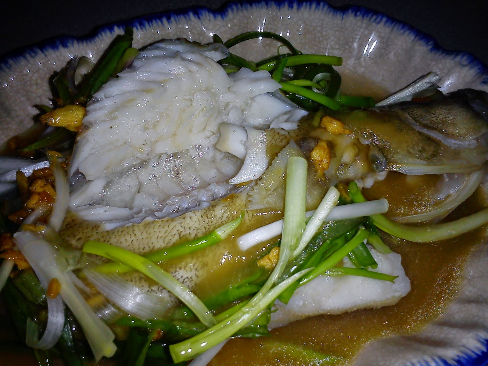 Cooking Pleasure: Steamed Fish With Fragrant Ginger Sauce