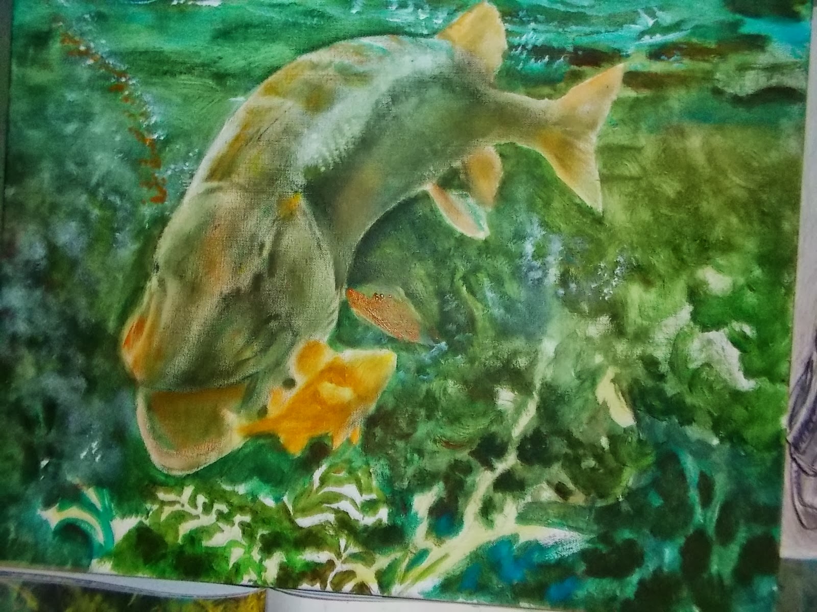 CHARLES WEISS ART: Musky Hunter Magazine cover art step by step