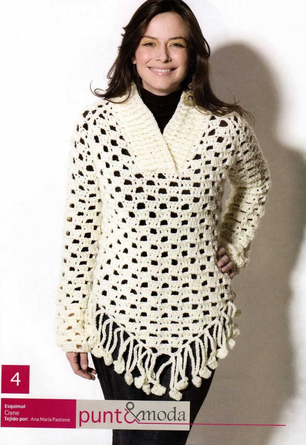 CIA do crochet: Casaco tipo poncho