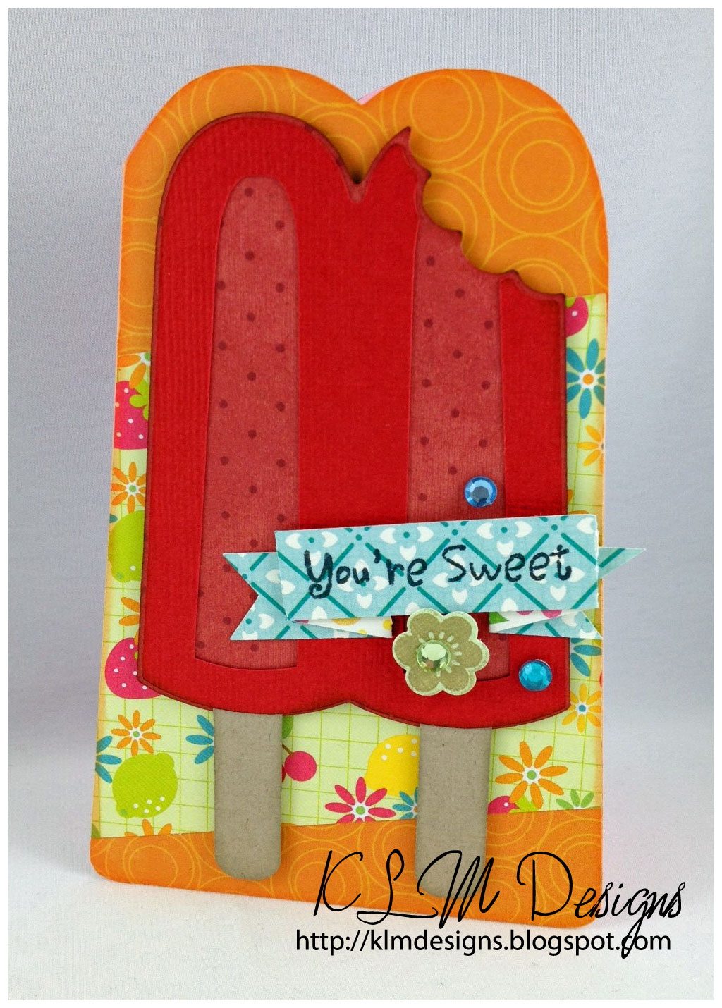 KLM Designs: Your Sweet Popsicle Card