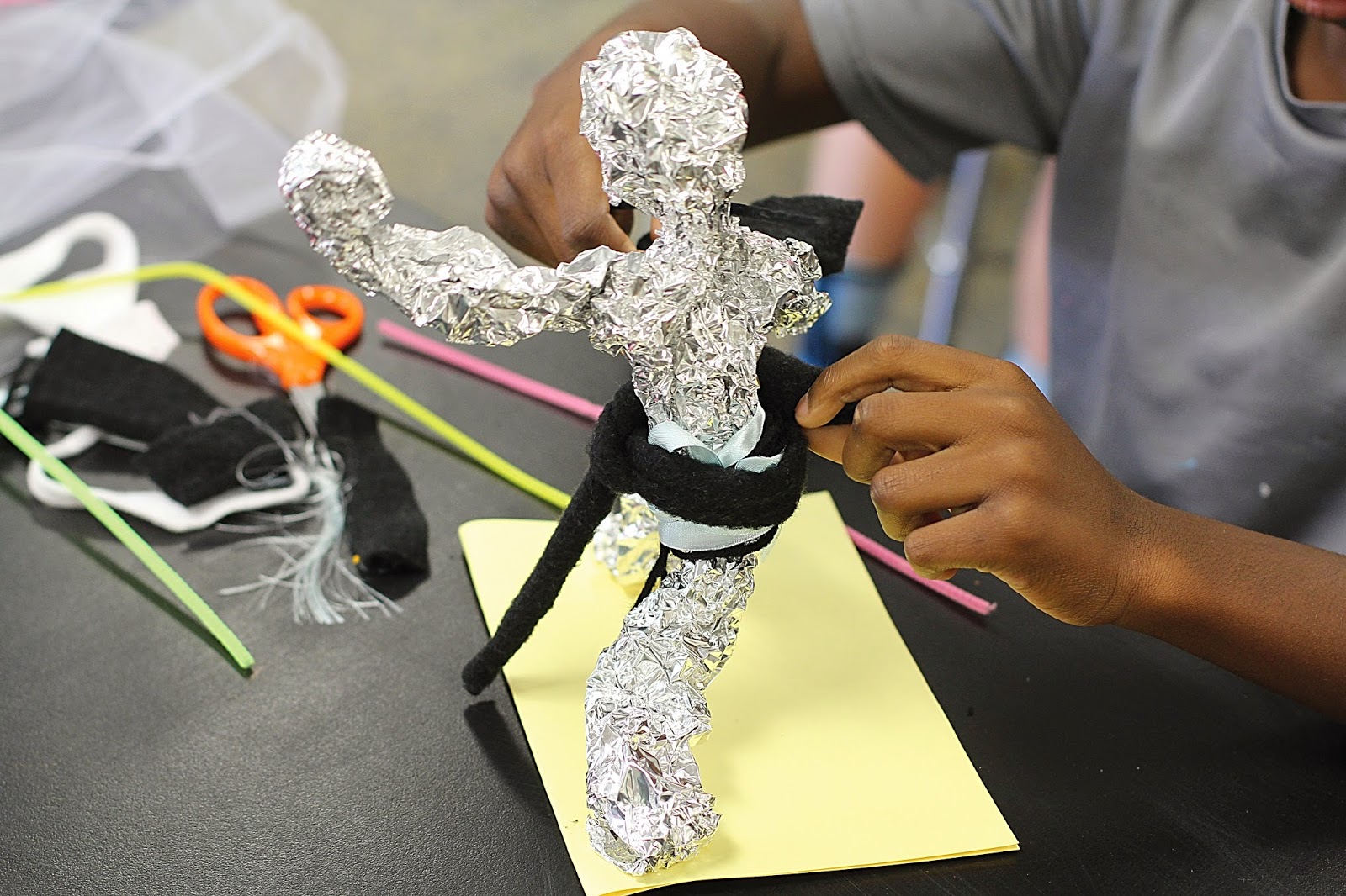 smART Class: Foil People Sculptures