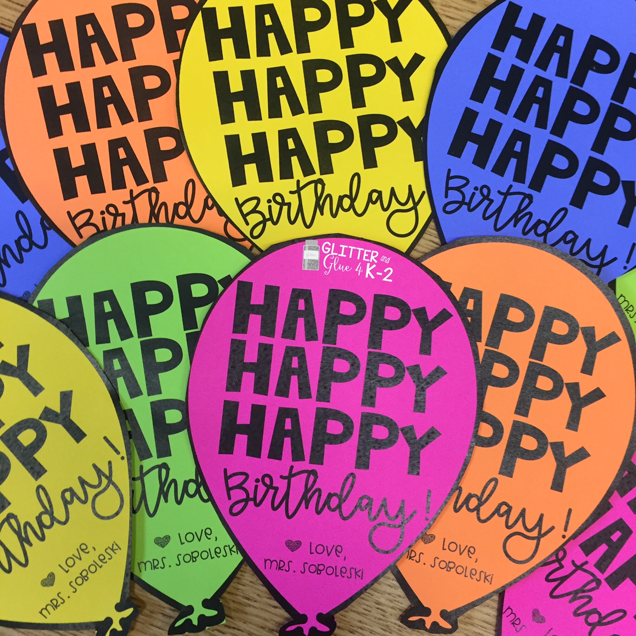 How to Make Birthday Balloons | Glitter and Glue 4 K-2