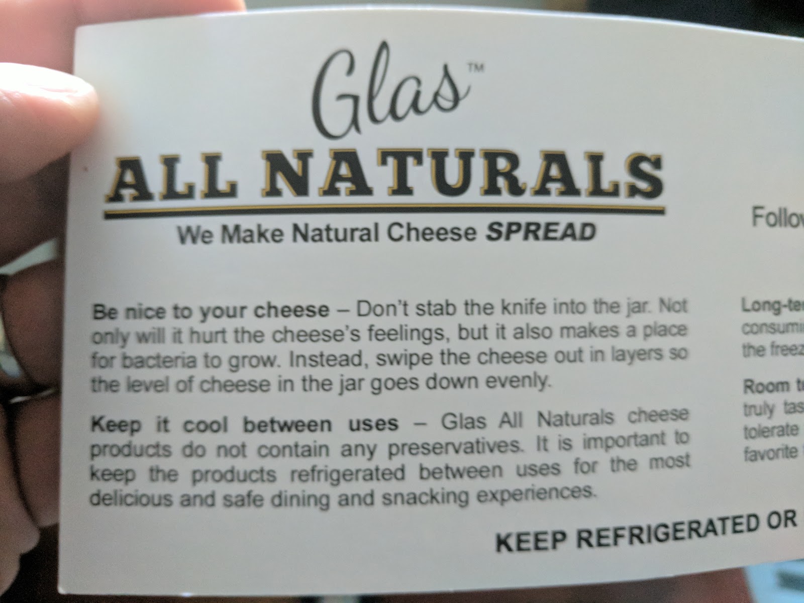 Glas Cheddar Cheese Spread