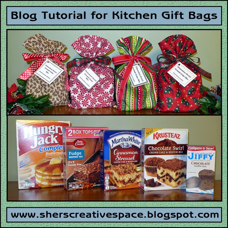 Sher's Creative Space: Tutorial - Kitchen Gift Bags