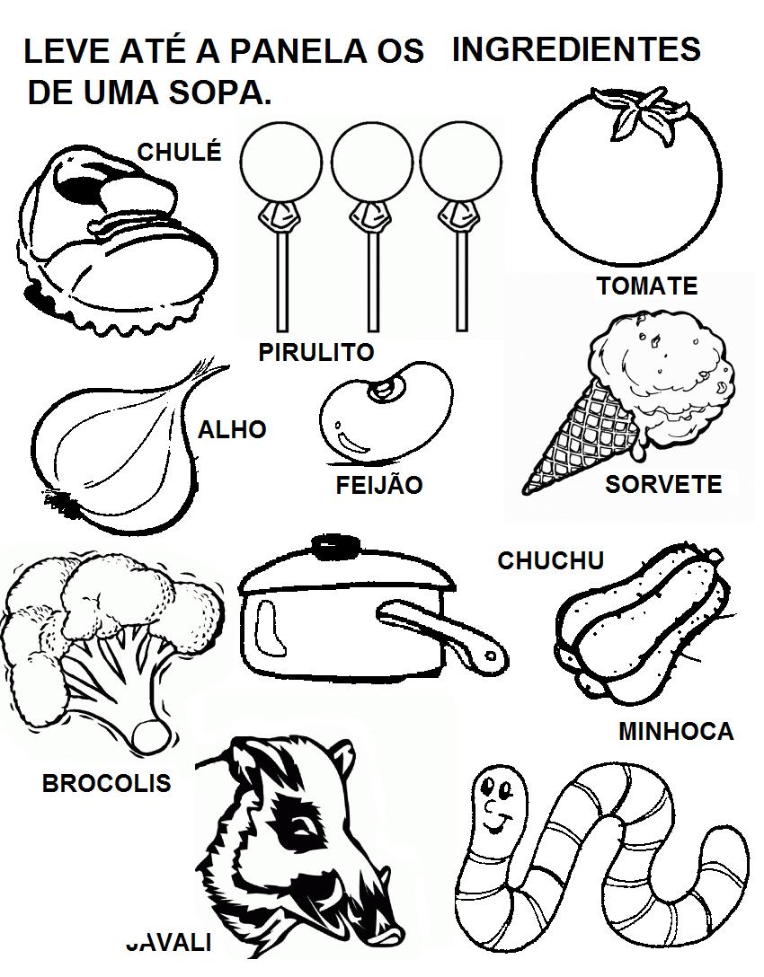 Sopa Do Neném Para Imprimir - RETOEDU