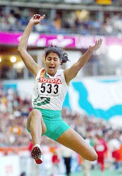 Anju Bobby George First Medal Winner Indian Long Jumper | Indian Sports ...