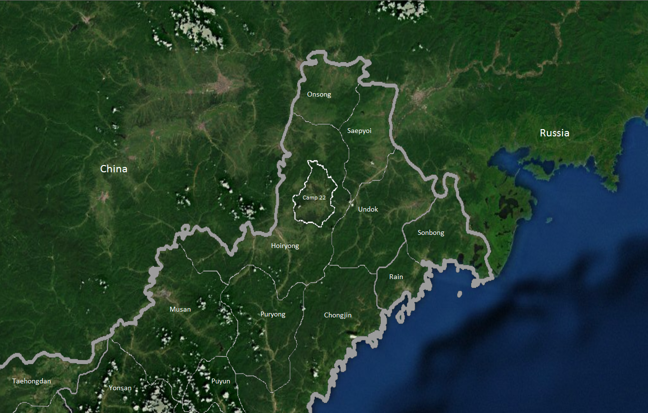 A Closer Look at North Korean Concentration Camps From Space: Kwan-li-so 22