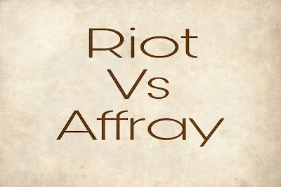 5 Major Differences Between Riot and Affray ~ Multiple khoj