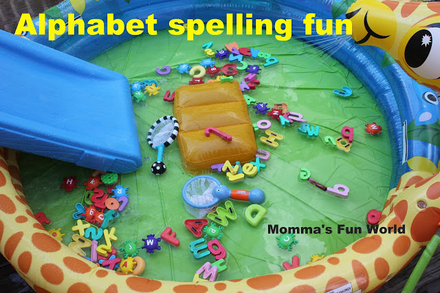 Momma's Fun World: Bubble goop letter learning