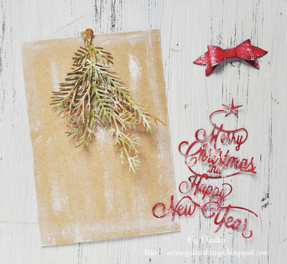 CottageCutz: Christmas card in classic colors